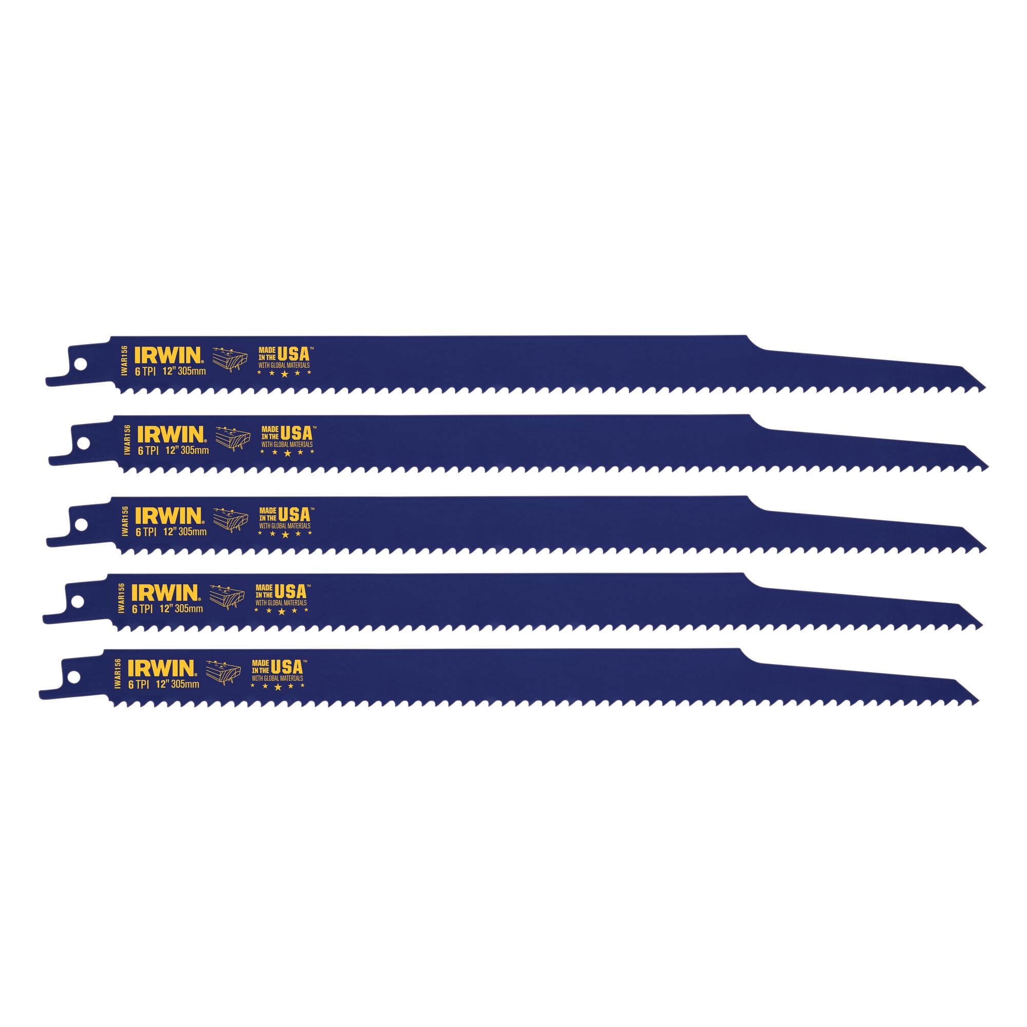 Nail Embedded Wood Cutting Reciprocating Blades | IRWIN