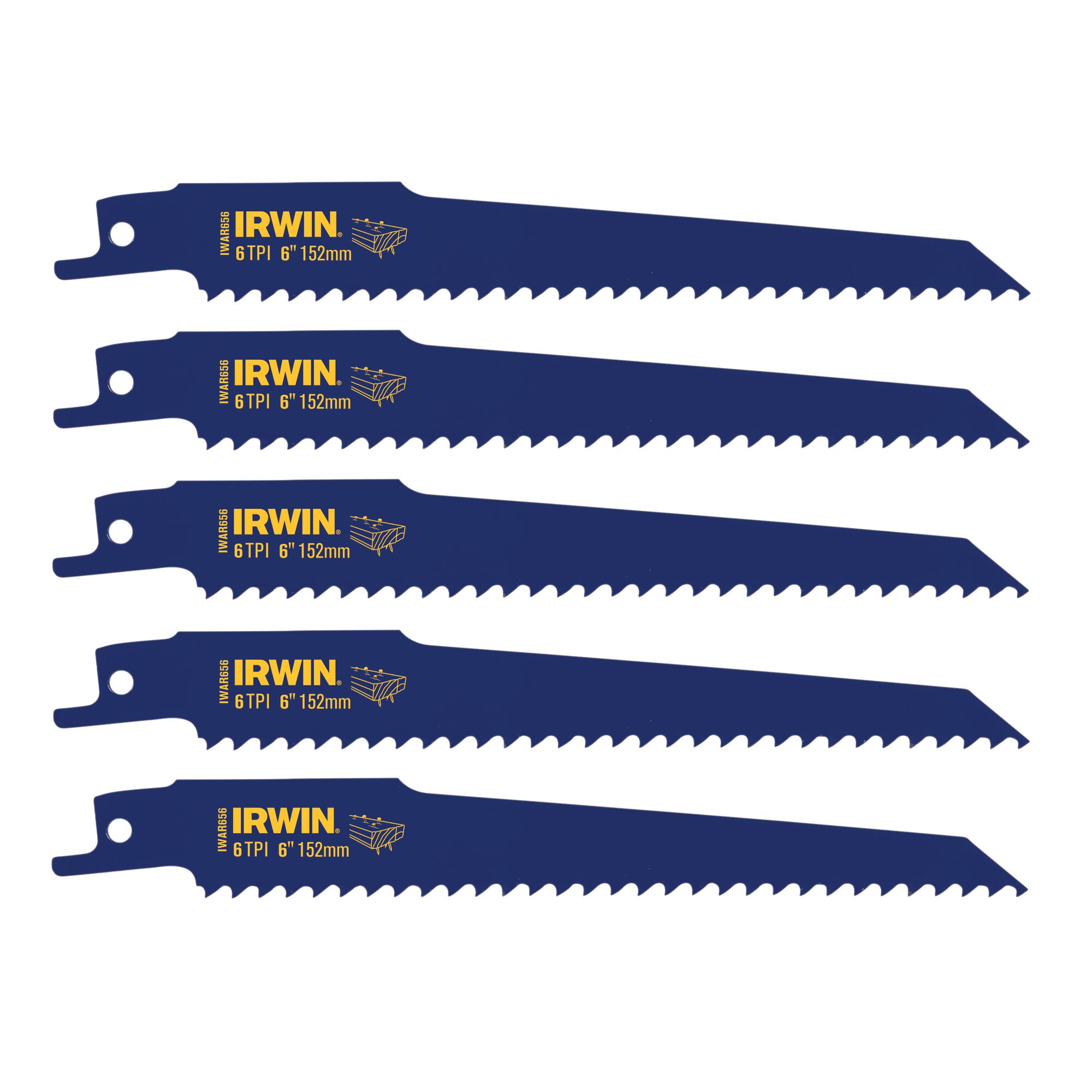 Nail Embedded Wood Cutting Reciprocating Blades | IRWIN