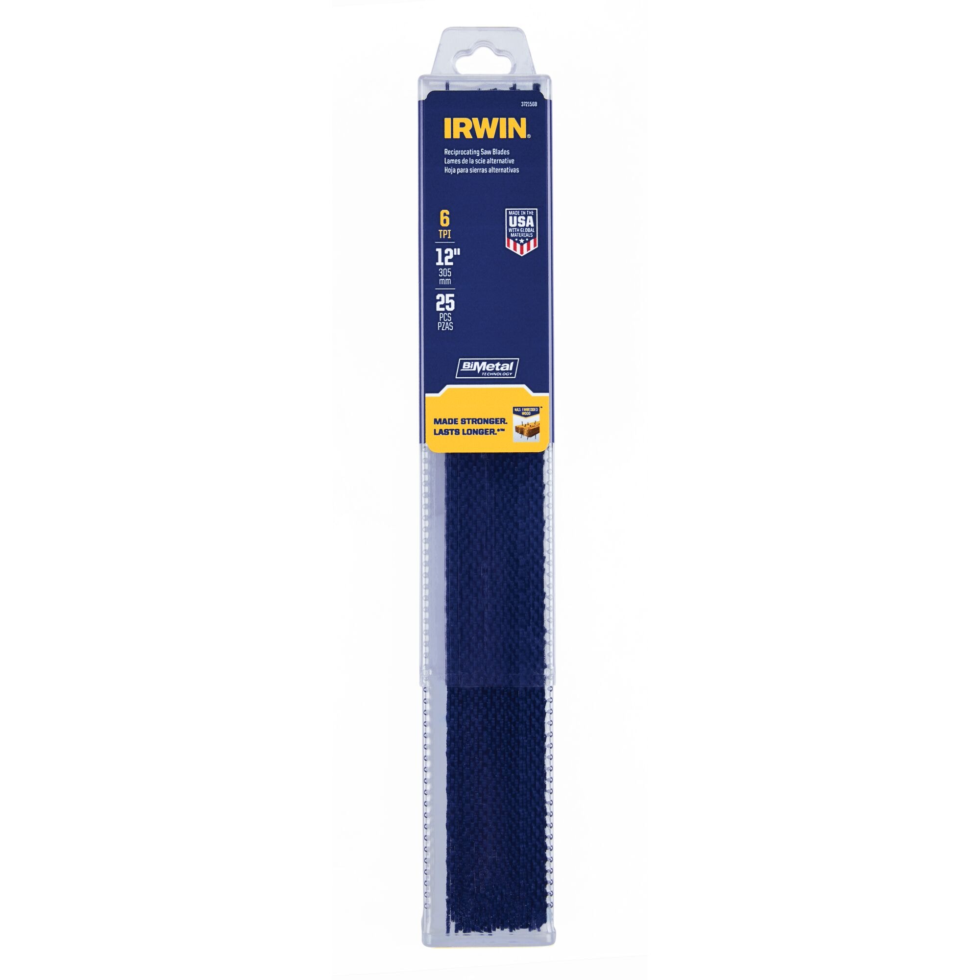 Nail Embedded Wood Cutting Reciprocating Blades | IRWIN